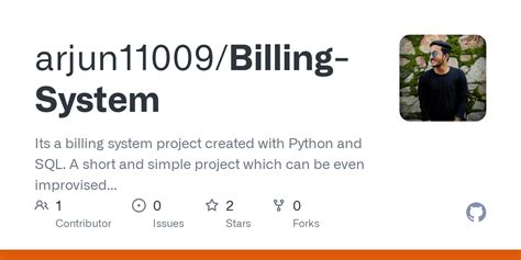 Github Arjun11009billing System Its A Billing System Project