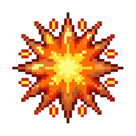 Pixel Art Laser Explosion Vectors Download Free High Quality Vectors
