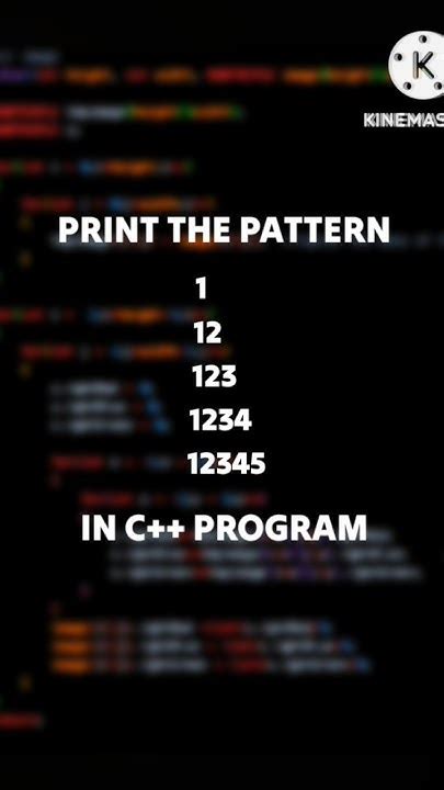 Print The Pattern In C Programming Coding Code Pattern Cplusplus Shorts Short Youtube