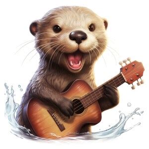 Cute Otter Clipart Set Bundle High Quality Images Apparel Paper Craft Digital Prints