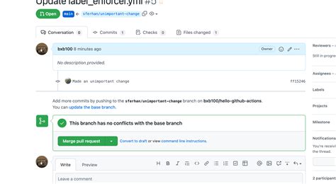 Continuous Integration Mark A Conditional Github Action As Required