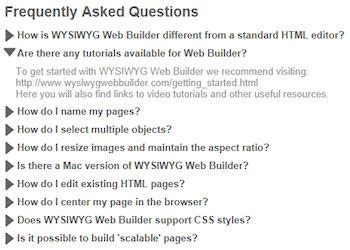 WYSIWYG Web Builder Extensions