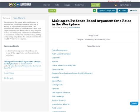 Making An Evidence Based Argument For A Raise In The Workplace Oer