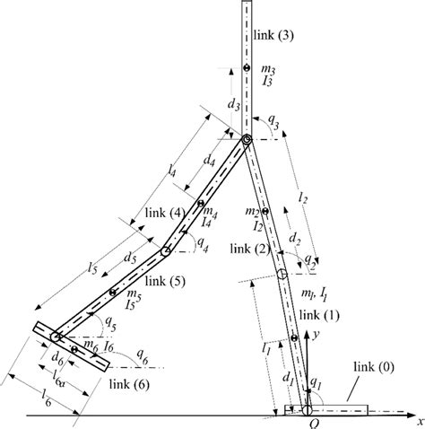the configuration of the biped robot during the single support phase download scientific diagram