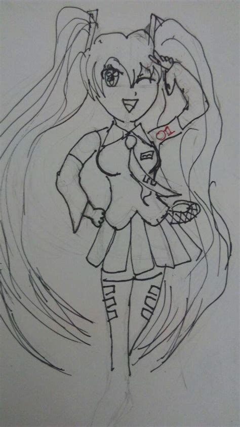 How To Draw Hatsune Miku Vocaloid Amino