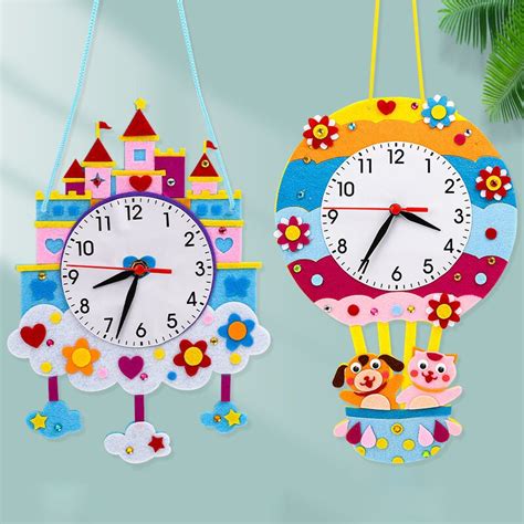 몬테소리 예술 Diy 시계 완구 시분 초 어린이 인지 시계 조기 유치원 선물 Aliexpress