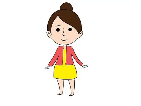 نقاشی زن با دامن با آموزش تصویری در چند مرحله ساده