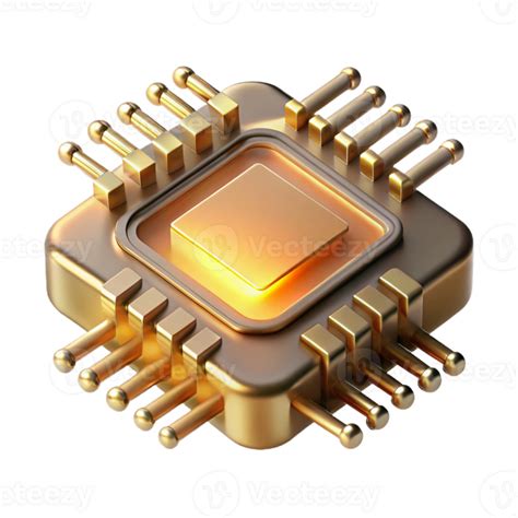 Elegant Modern A Close Up Of A Microchip Revealing Intricate Circuitry