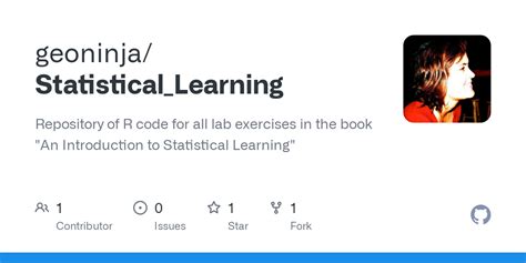 Github Geoninja Statistical Learning Repository Of R Code For All Lab Exercises In The Book