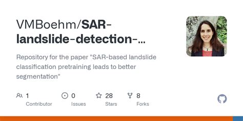 Github Vmboehmsar Landslide Detection Pretraining Repository For The Paper Sar Based