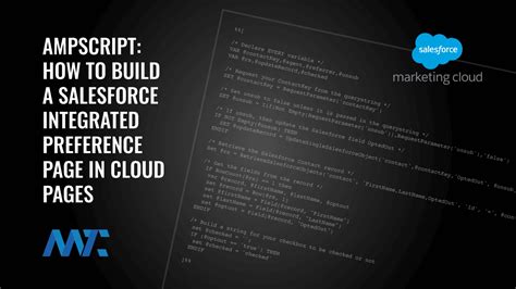 Salesforce Marketing Cloud Preference Center Ampscript And Cloud Page Example Martech Zone