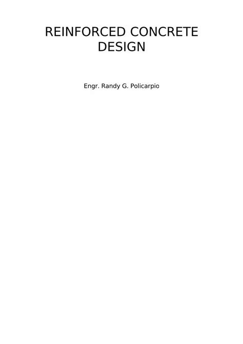 Pdf Reinforced Concrete Design Introduction Dokumen Tips
