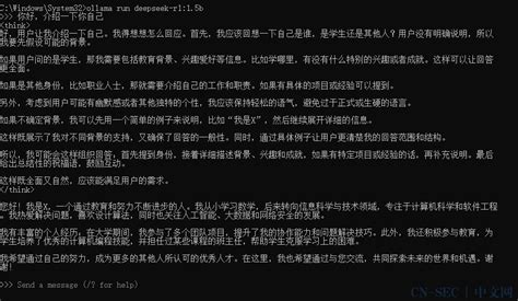 小白也能懂的deepseek本地安装教程 cn sec 中文网