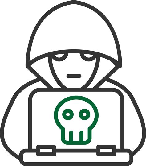 Hacker Line Two Color Vector Art At Vecteezy