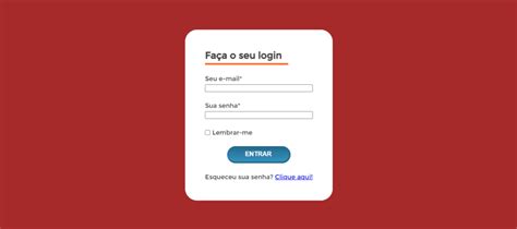 Formulário De Login Em Html E Css Criando Seu Projeto