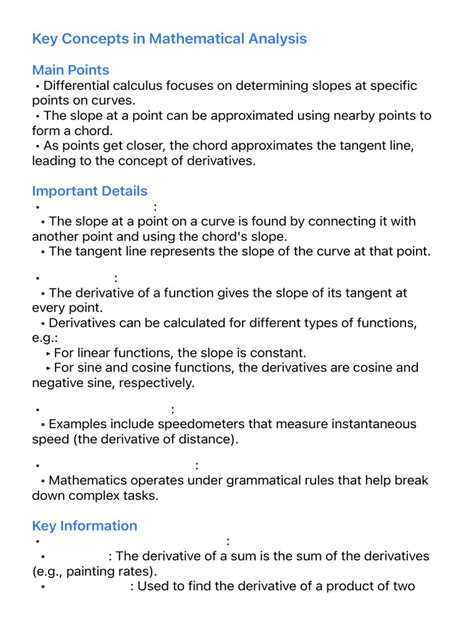 Understanding Differential Calculus And Its Applications Pdf