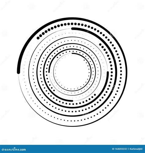 Set Of Halftone Dots Vector Oval Shapes Abstract Dotted Stippling Shapes Monochrome Halftone