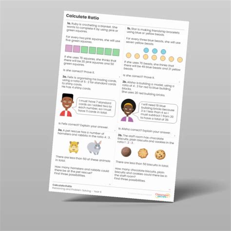 Year 6 Calculate Ratio Reasoning And Problem Solving Resource Classroom Secrets
