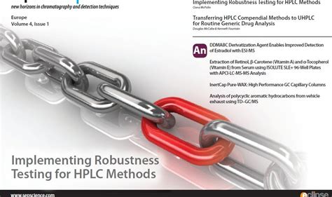 Mourne Training Services Implementing Robustness Testing For Hplc