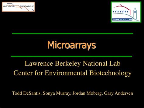 Microarrays Lawrence Berkeley National Lab Ppt Download