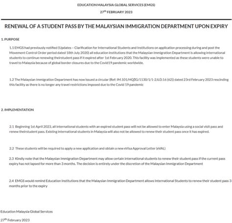 马来西亚移民局：4月1日起，不再续签学生准证！国际学生得申请新的eval签证批准函！ 知乎