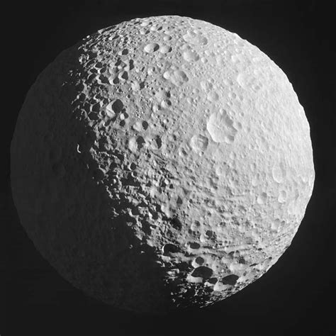Gibbous Mimas The Planetary Society