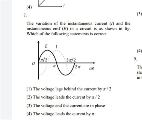 The Variation Of The Instantaneous Current I And The Math