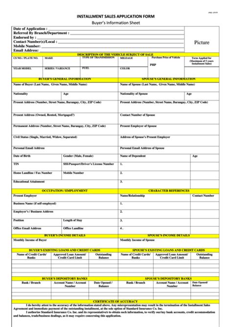 Top Installment Sale Form Templates Free To Download In Pdf Format