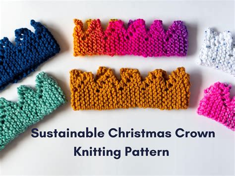 Crown Knitting Pattern Instructions To Knit A Christmas Cracker Hat