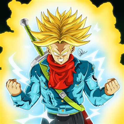 Trunks Super Saiyan Rage Digital Drawing By Me Rdbz