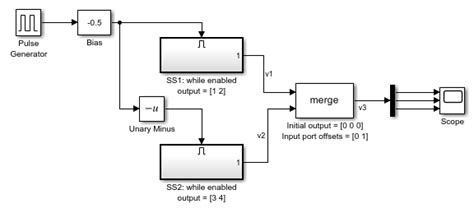 merge combine multiple signals into single signal simulink