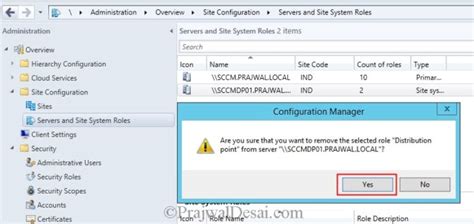Remove Distribution Point In Sccm Uninstall Configmgr Dp Role