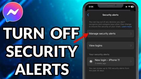 How To Turn Off Security Alert In Messenger Youtube