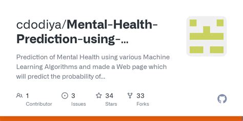 Mental Health Prediction Using Machine Learning Algorithms