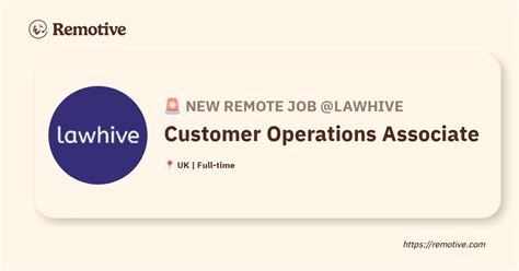 Hiring Customer Operations Associate Lawhive