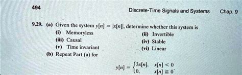 9 29 b only 494 discrete time signals and systems chap 9 9 29 a