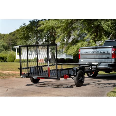 Carry On Trailer 5 Ft X 8 Ft Steel Mesh Utility Trailer With Ramp Gate