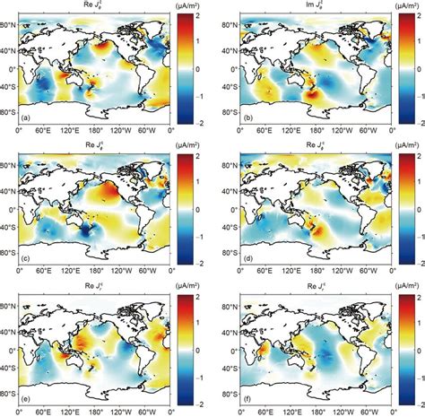 Spatial Distribution Of The M 2 Tidal Source A B The Real And Download Scientific Diagram