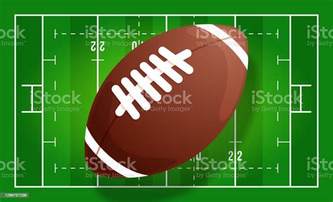 현실적인 공 라인과 잔디 질감미식 축구장 벡터 일러스트레이션 미식 축구에 대한 스톡 벡터 아트 및 기타 이미지 미식 축구 배경 주제 가죽 Istock