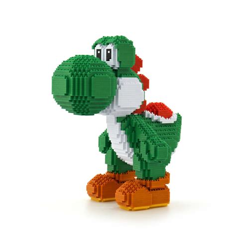 Yoshi Super Mario Brick Sculpture JEKCA Lego Brick DIY Kit Building Toy Complete Sets Packs