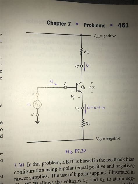 Solved Chapter Problems Cc Positive Ic VCE VE RE EE Chegg Com