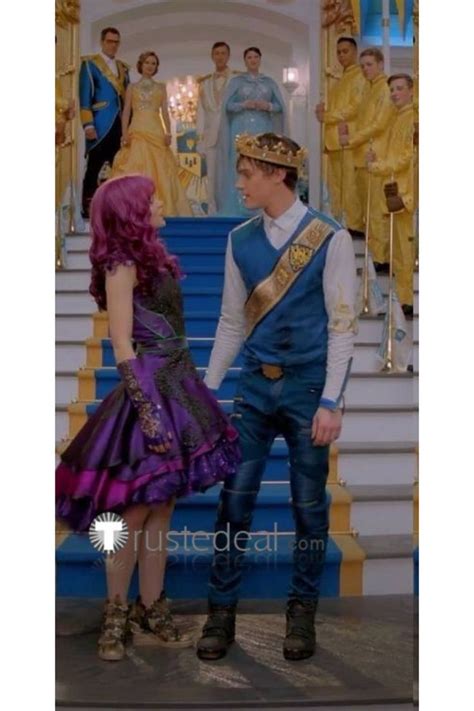 Descendants 2 Mal Cotillion Purple Dress Disney Cosplay Costume