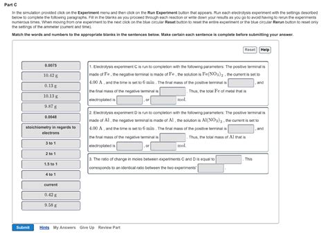 Solved In The Simulation Provided Click On The Experiment