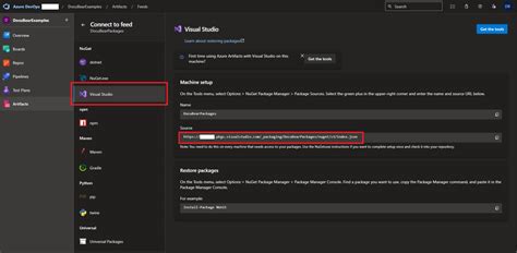 use nuget packages from a private source azure devops docubear