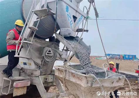 禹城农村公路建设进度快质量优施工交通运输局工地