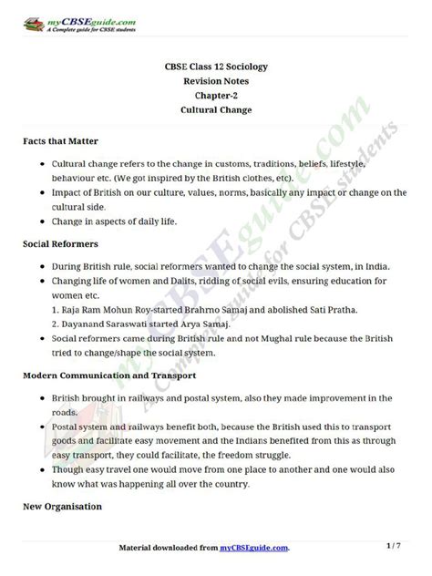 12 Sociology Notes B Ch2 Pdf