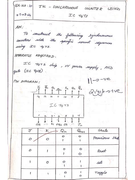 Jk Synchronous Counter Using Ic 7473 Pdf