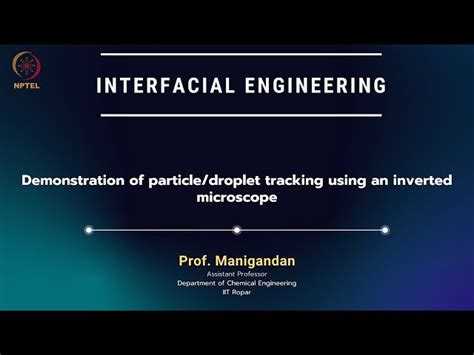 Free Video Demonstration Of Particle Droplet Tracking Using An