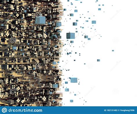 Cube Intelligent Technology And Data Transmission Digital Intelligent Interaction Data Storage