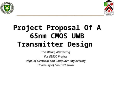PPT Project Proposal Of A Nm CMOS UWB Transmitter Design DOKUMEN TIPS